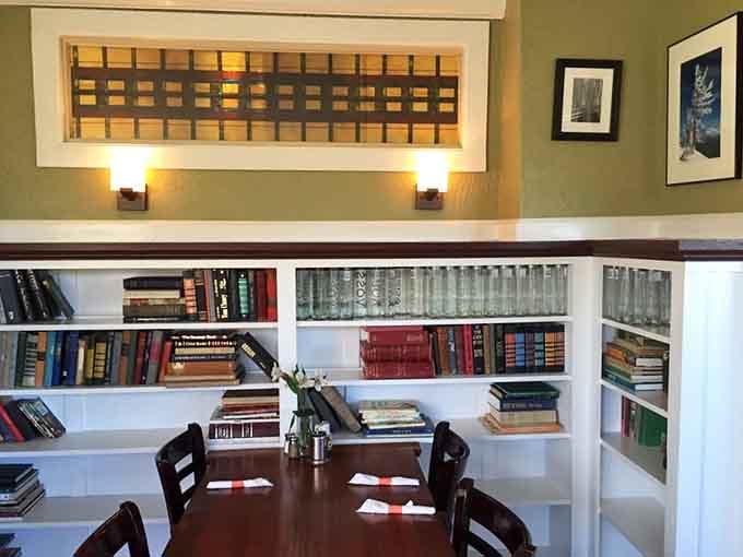 Those built-in bookshelves aren't just for show; they're proof someone actually lived here before the pancakes moved in.
