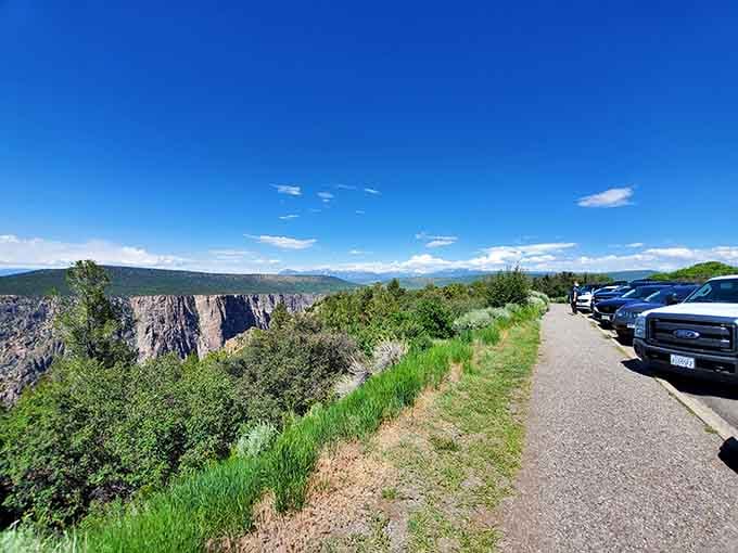 Black Canyon's dramatic gorge makes other geological formations look like they're barely even trying here.