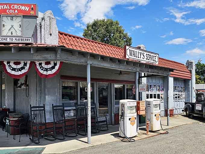 Wally's Service Station is probably the most photographed gas station in all of North Carolina.
