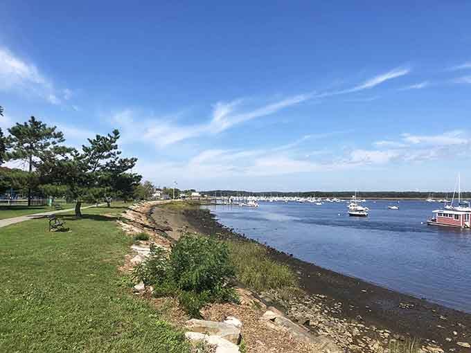 Cashman Park's waterfront walkway offers front-row seats to boat-watching, where maritime life unfolds like your own personal nautical show.