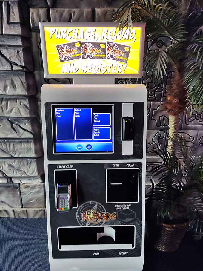 Modern kiosks make purchasing seamless, though kids will still ask for more credits approximately every three minutes.