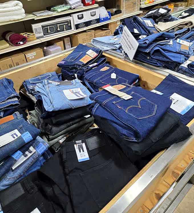 Brand-name denim jeans at prices that'll make you wonder if someone forgot a zero on the tag.