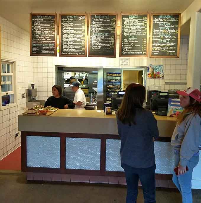 The order counter where dreams of outstanding fish tacos become delicious reality every single day.