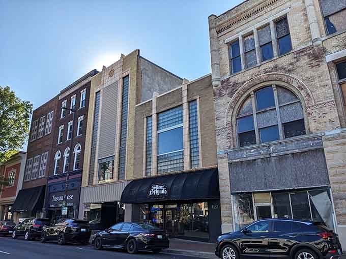 Silent Brigade Distillery occupies a building with more character than most Hollywood actors.
