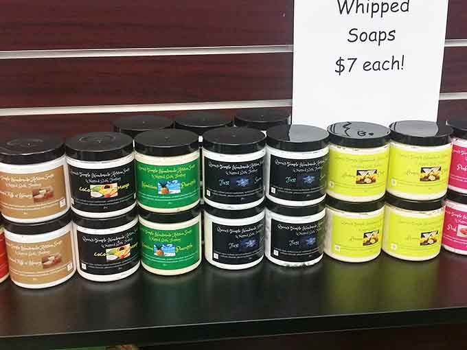 Whipped soaps in cheerful colors promise luxury bath experiences without the department store markup or snooty salespeople.