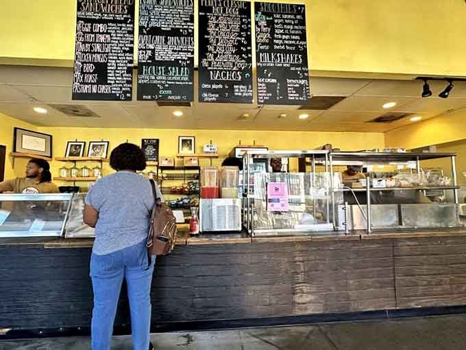 The ordering counter where dreams are made and portion sizes defy all reasonable expectations beautifully.