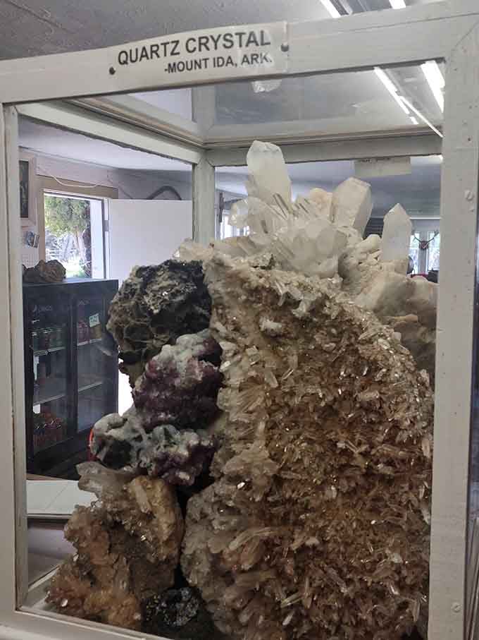 This massive quartz crystal from Arkansas proves that size absolutely matters when it comes to impressive mineral specimens.