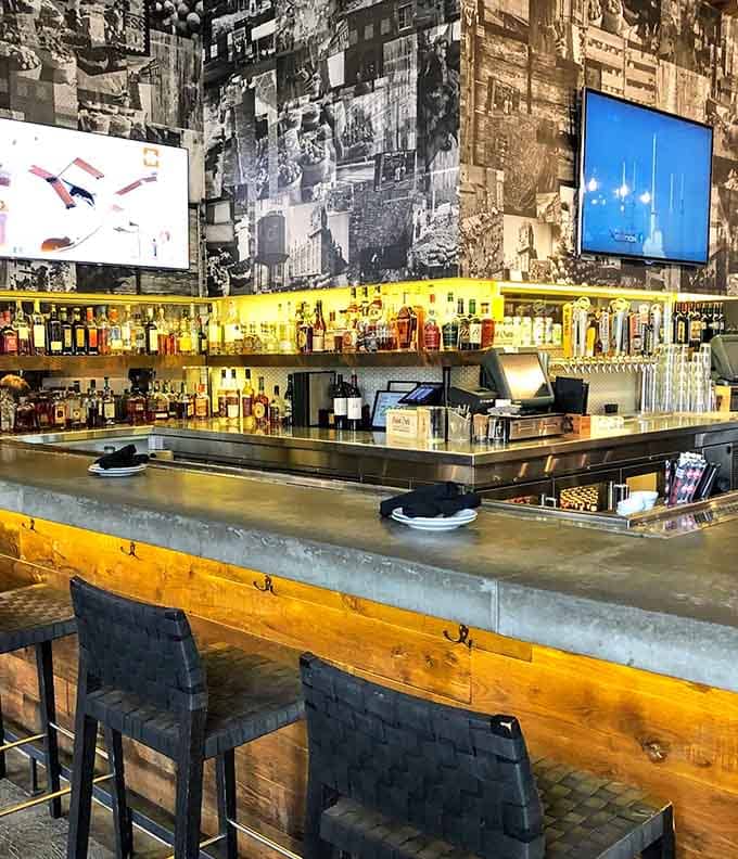 The bar area blends vintage photography with modern mixology, creating Instagram moments that actually taste as good as they look.