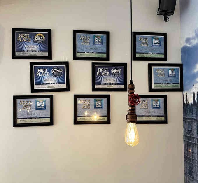 Those awards aren't just for show; they're well-deserved recognition of consistently outstanding fish and chips.