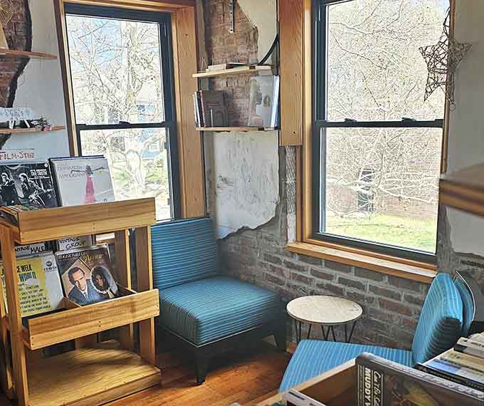 Corner nooks with natural light make ideal reading spots for getting lost in chapters while the world passes by.
