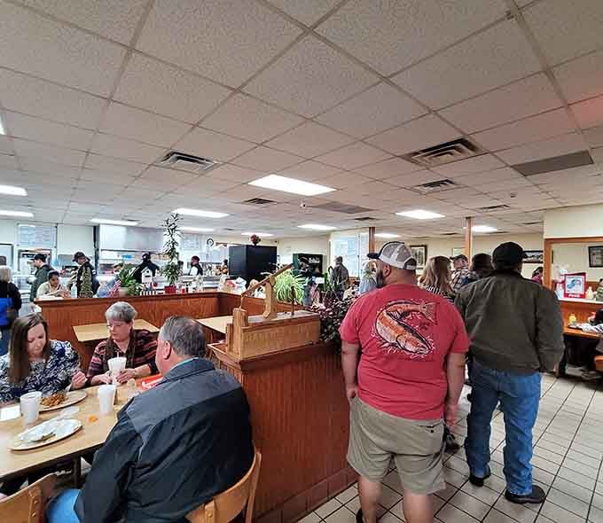Standing room only at peak hours means you've discovered what the whole town already knows about.