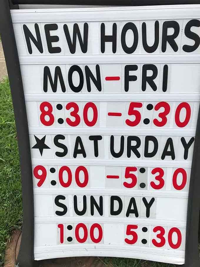 Open six days a week with generous hours means fewer excuses for not getting your chocolate fix today.