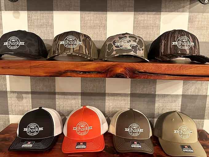 Branded caps in every color mean you can rep your favorite barbecue spot wherever you roam.
