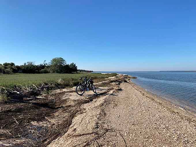 Two wheels, endless shoreline, and the freedom to cover more ground searching for prehistoric prizes.