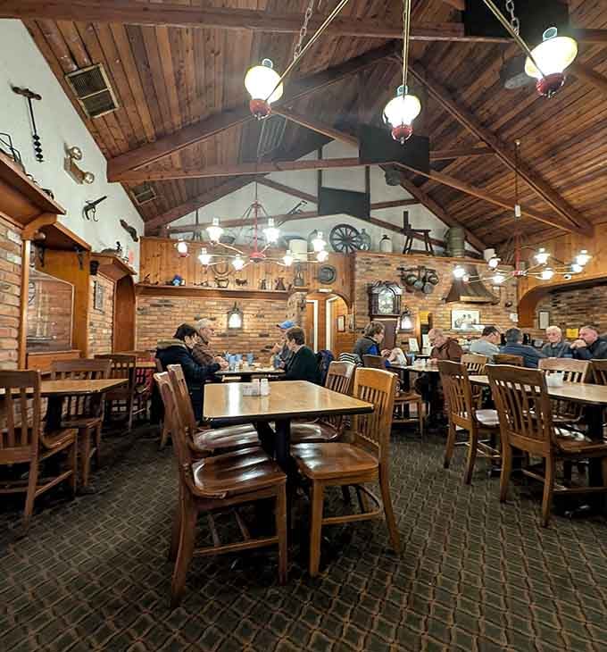 Real people enjoying real food in a real restaurant where nobody's pretending to be something they're not.