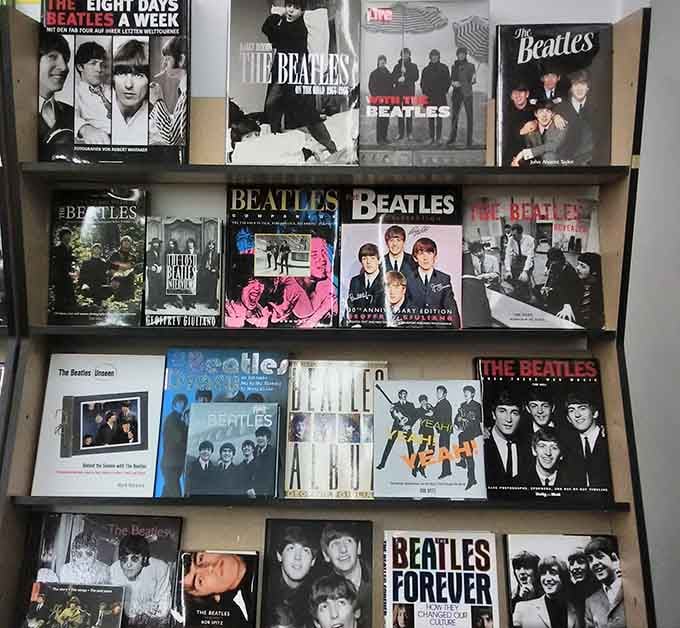 Beatles fans could spend an entire afternoon just in this section, and many probably have.