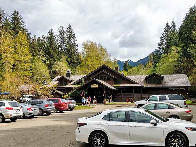 A full parking lot tells you this hidden gem isn't quite as secret as it used to be.