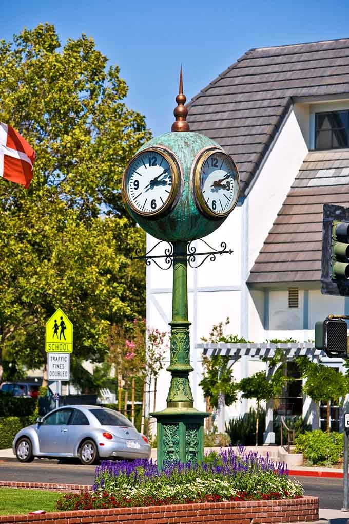 Even the street clocks embrace the Danish aesthetic, telling time with twice the charm and European flair.