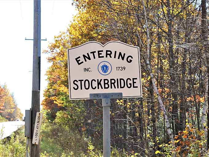 This road sign marks the gateway to a town that's been getting it right since 1739.