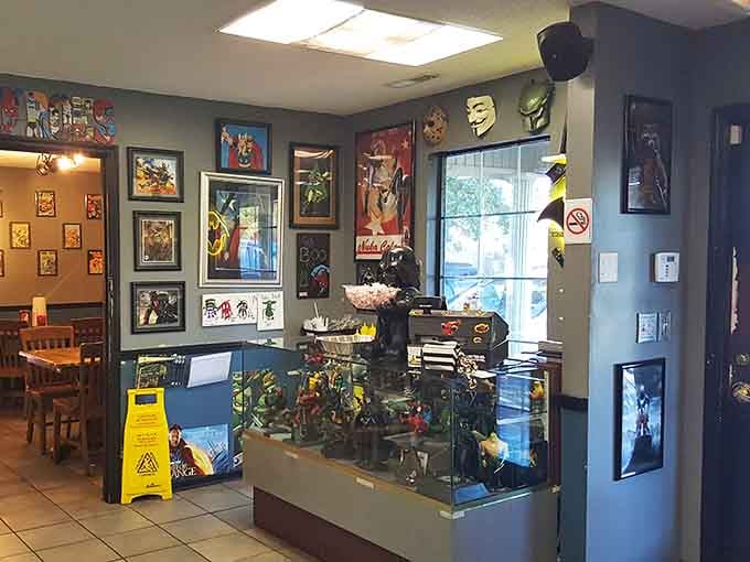 The ordering area showcases collectibles that'll have you pointing out favorites while deciding what to eat next.