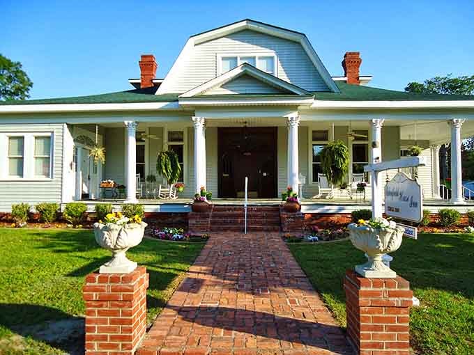 The Edenfield House welcomes guests with manicured gardens and Southern grace that money can't buy anywhere.