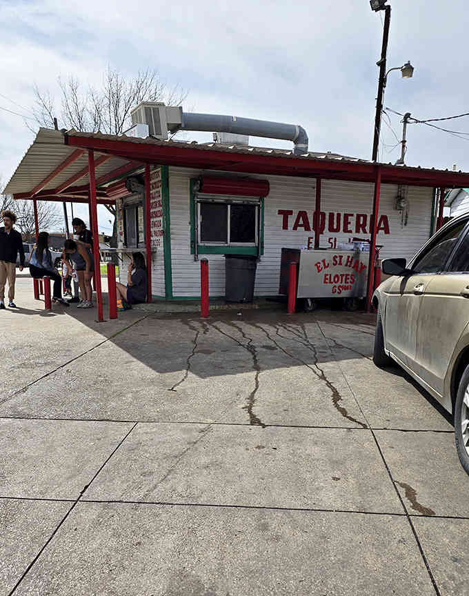 Even on quiet days, this unassuming corner lot draws those in the know seeking authentic flavors.