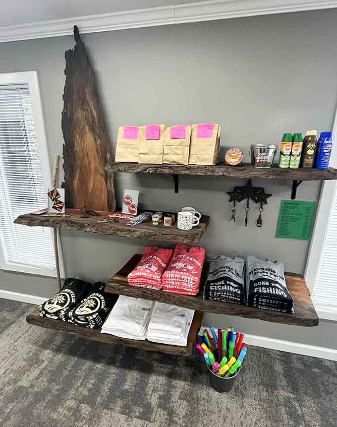 The gift shop stocks everything you need to prove you were here, from t-shirts to memories money can't buy.