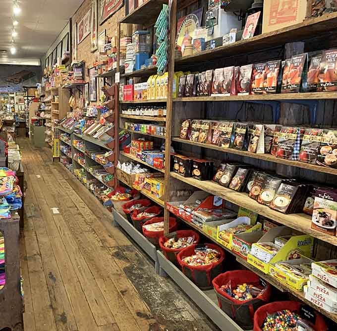 Floor-to-ceiling shelves packed with possibilities make every visit feel like a treasure hunt with delicious rewards at every turn.