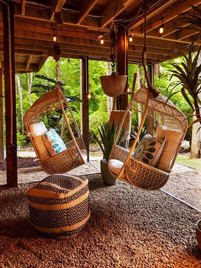 These hanging chairs are basically adult swings, and yes, you absolutely need this in your life.