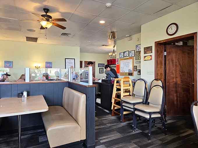 The service counter where friendly staff orchestrate breakfast magic with the efficiency of a well-oiled machine.
