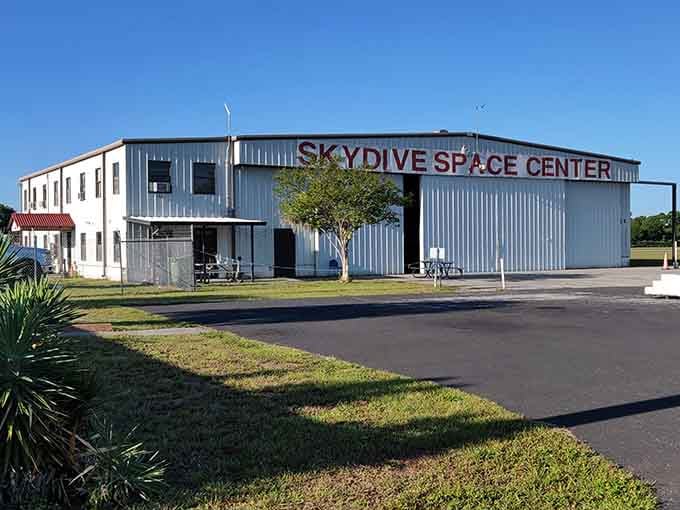 Skydiving here means jumping out of a plane with rockets as your backdrop, retirement goals achieved.