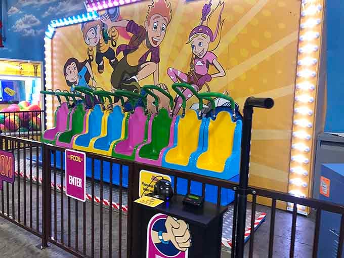 This pint-sized drop tower gives little thrill-seekers their first taste of that "my stomach just left my body" feeling.