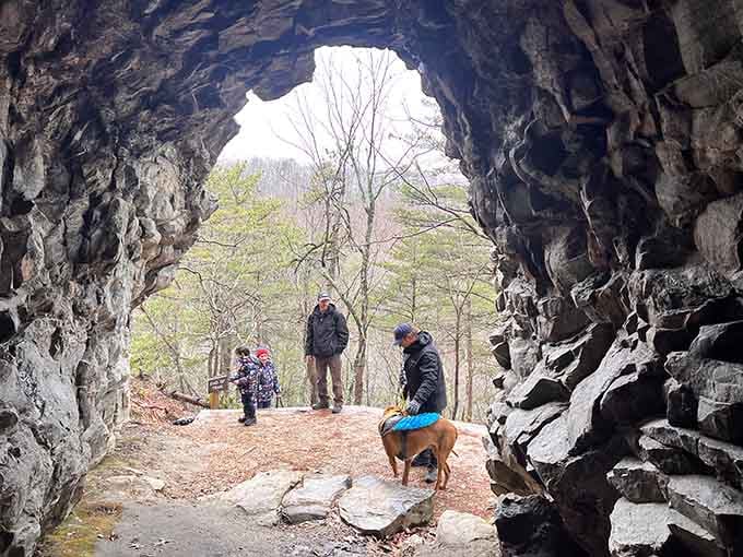 Visitors explore the cave's depths, discovering why this half-mile hike punches well above its weight class.