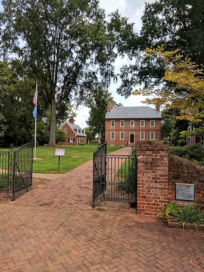 Brick pathways lead to preserved estates where American history happened, and you get front-row seats from the trolley.