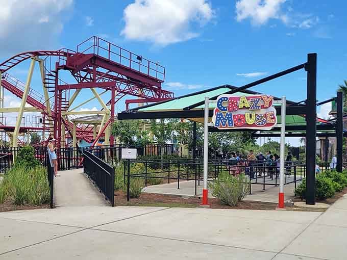 Crazy Mouse twists and turns more than your excuses for why you need just one more ride before heading home.