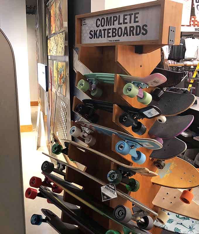 Complete skateboards ready to roll, whether you're Tony Hawk or just pretending to be him.