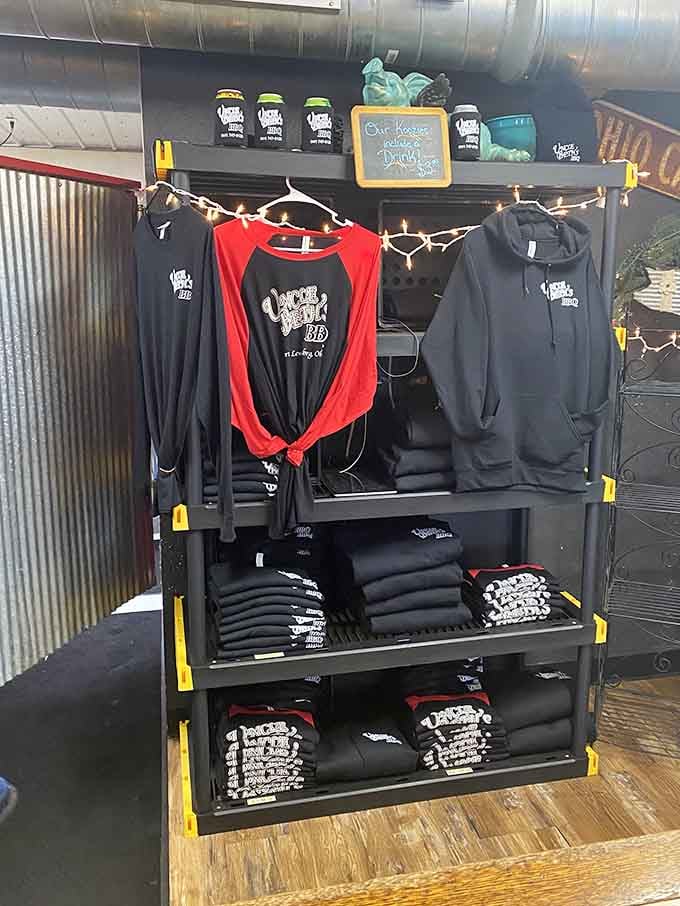 When the barbecue's so good, you need branded merchandise to prove you were actually here and tasted heaven.