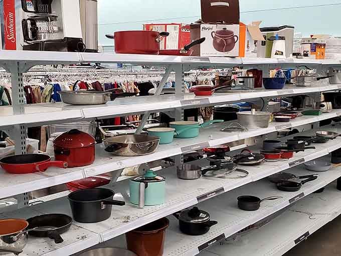 Pots, pans, and kitchen essentials await their second chance to create delicious memories.