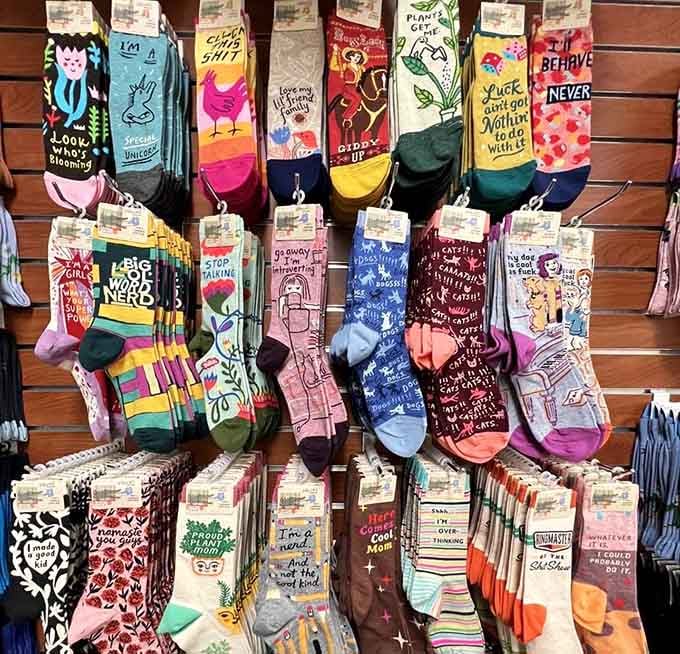 Novelty socks declaring your literary allegiance with humor that would make even librarians crack a smile.