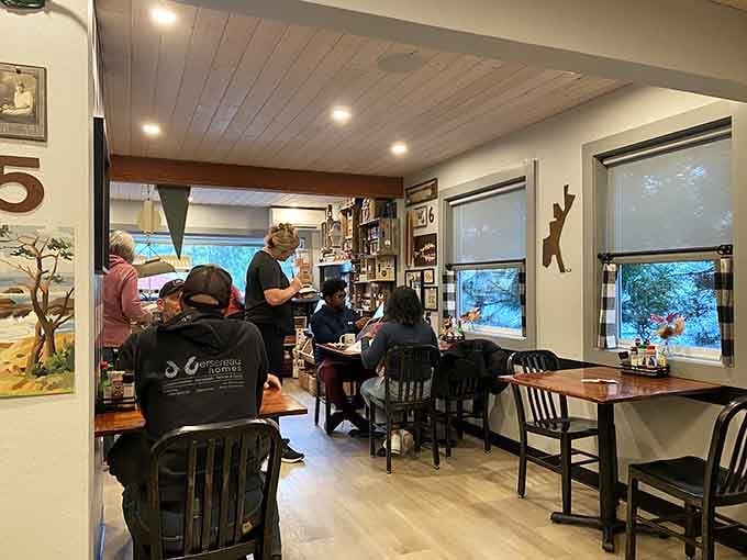 Real people enjoying real food in a real place, which is basically the definition of dining done right.