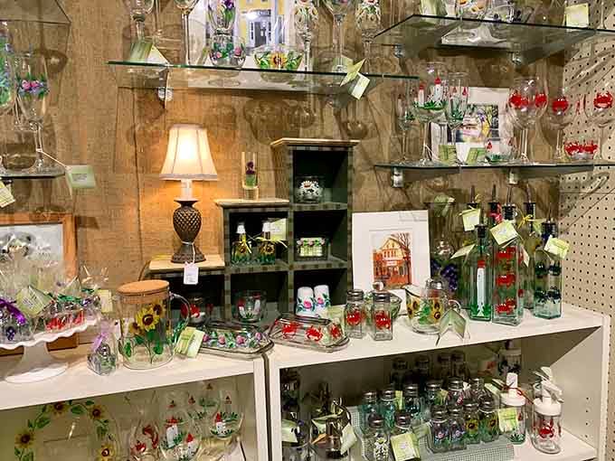 Glassware and decorative pieces catch the light beautifully, turning functional items into conversation starters for your dinner parties.