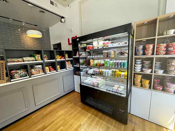 Grab-and-go options and beverages lined up like soldiers ready to make your day infinitely better.