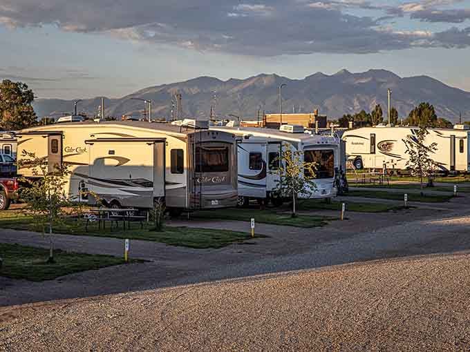 Cool Sunshine RV Park offers mountain-view camping spots that beat crowded resort campgrounds at half the nightly rate.
