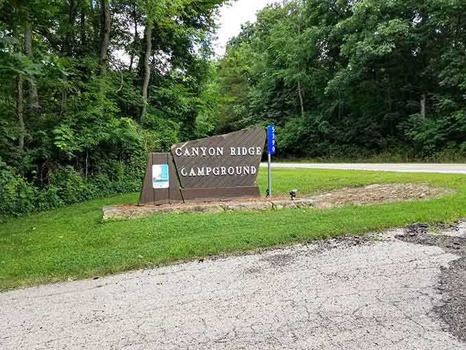 Canyon Ridge Campground welcomes you to trade your mattress for sleeping bags and actual fresh air.