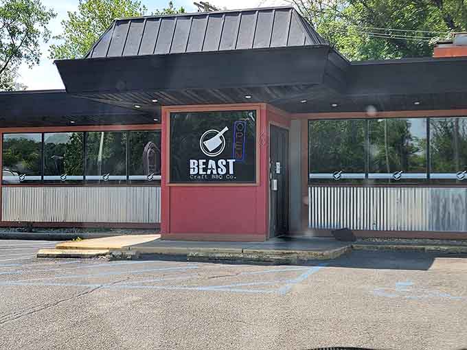 The storefront promises serious barbecue, and what's inside delivers on that promise with smoky perfection every time.