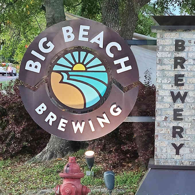 That logo captures everything you need to know: sun, surf, and seriously good beer await inside.