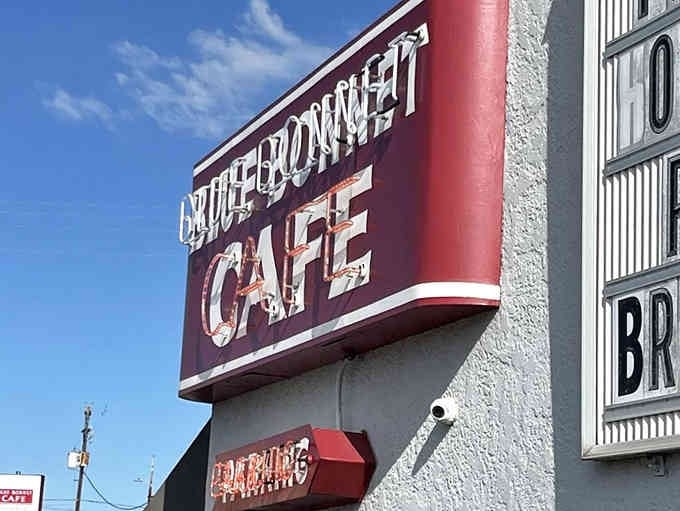 That vintage neon sign has been calling hungry travelers off Highway 281 for longer than most can remember.