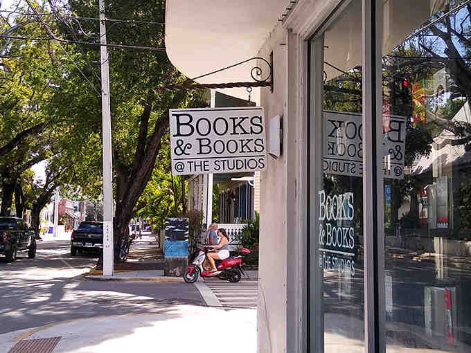 The classic Books & Books sign beckons from the sidewalk, an invitation to step inside and lose yourself in literature.