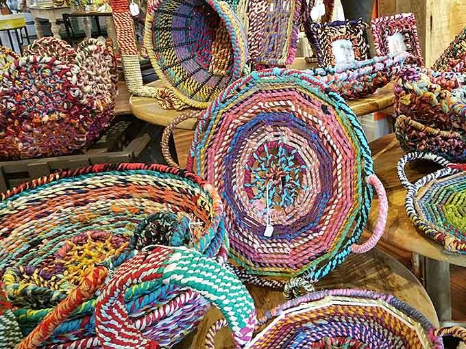 These handwoven baskets showcase the kind of craftsmanship that makes you appreciate the beauty of functional art.