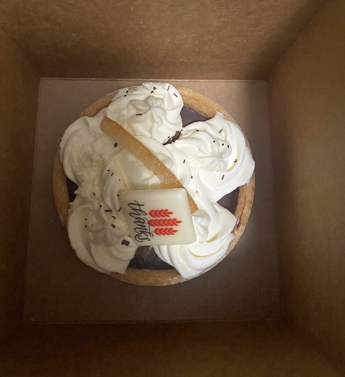 That s'mores tart topped with toasted marshmallow brings campfire nostalgia straight to your sophisticated adult palate.